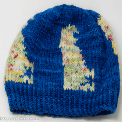 Delaware Heart Hat pattern | Stunning String Studio